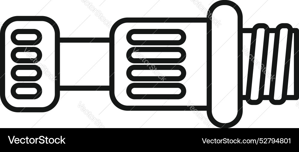 Car air conditioner pipe connecting showing Vector Image