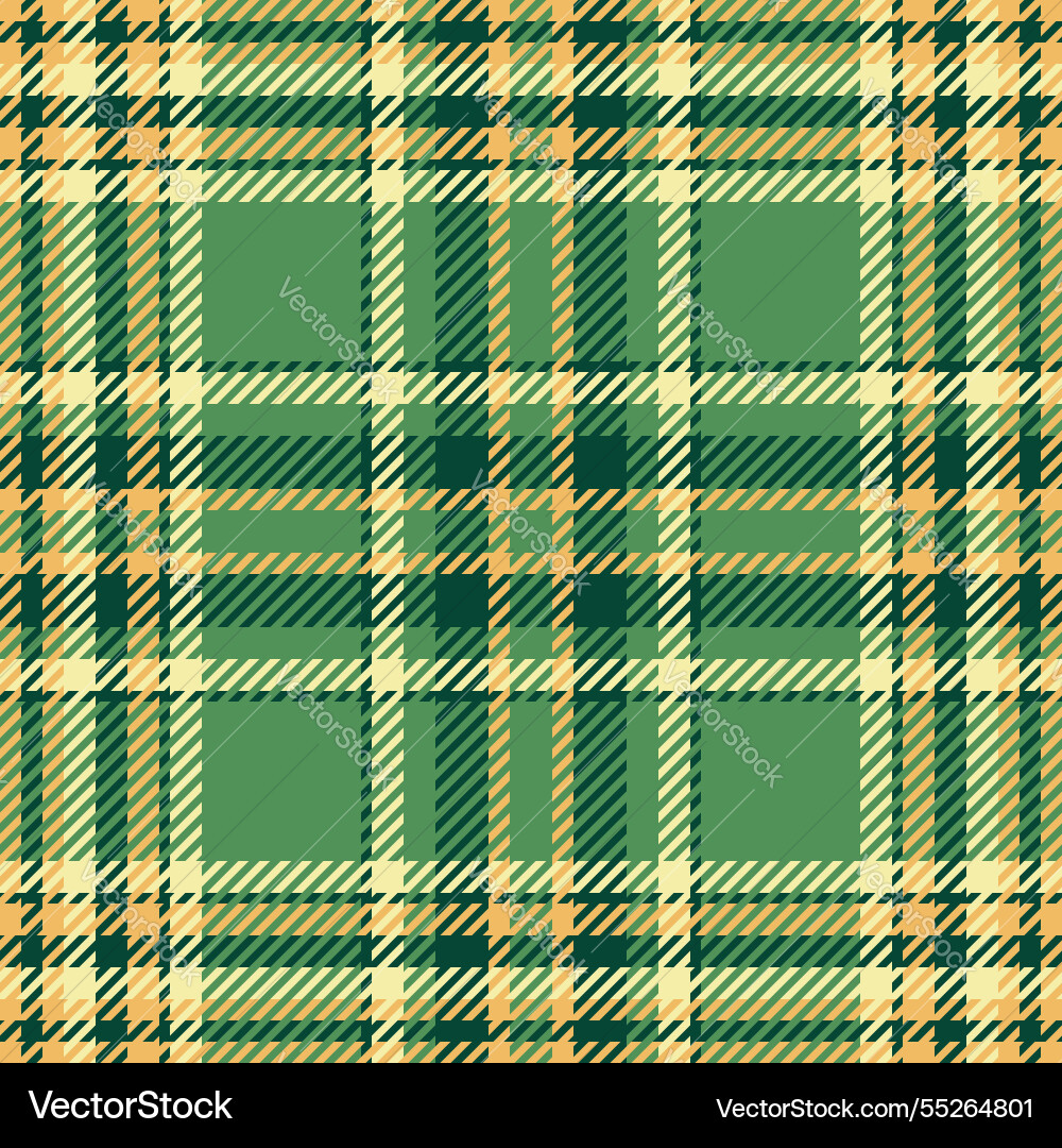 Elegant green and gold plaid pattern perfect Vector Image