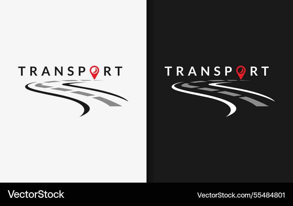 Modern minimalist transport symbol icon logo Vector Image