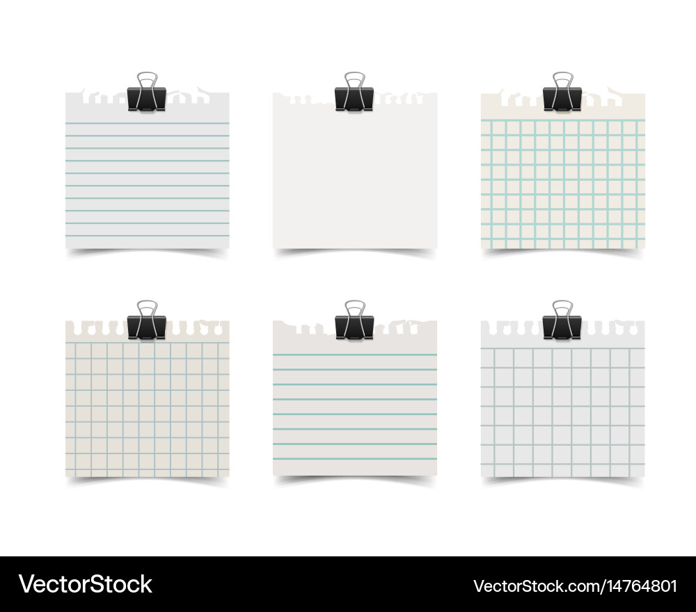 Old fashion sticky notebook paper sheet Royalty Free Vector