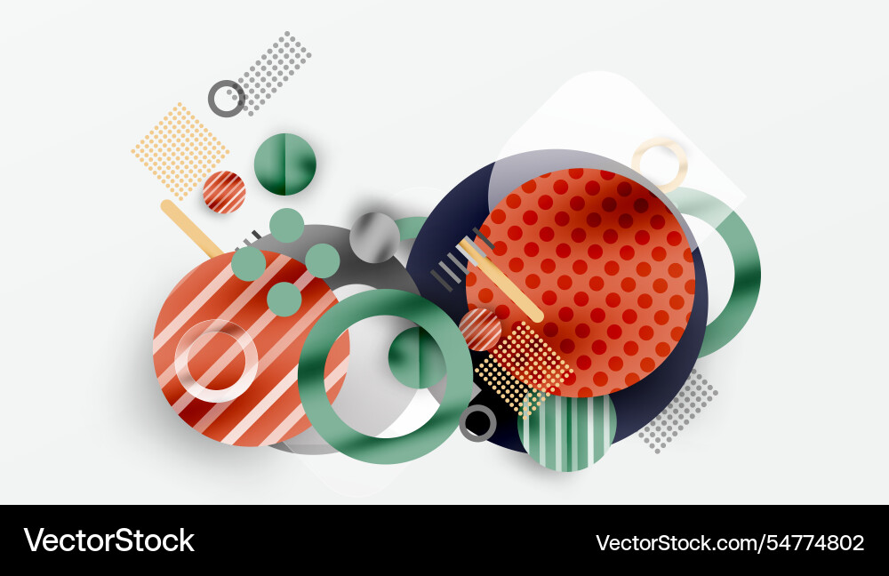 Abstract geometric background with overlapping Vector Image