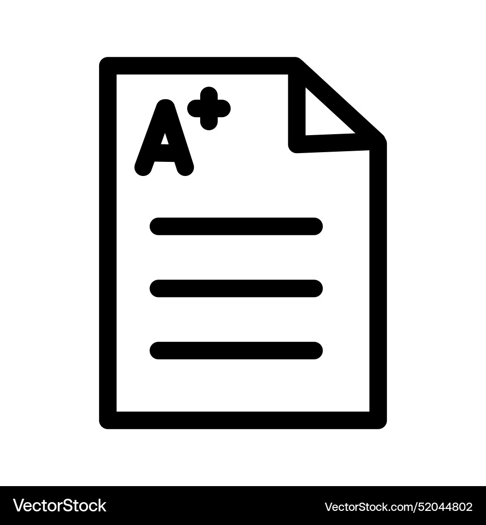 Assessment icon design in filled and outlined Vector Image