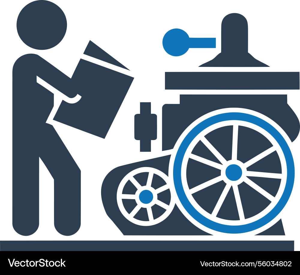Printing press icon Royalty Free Vector Image - VectorStock