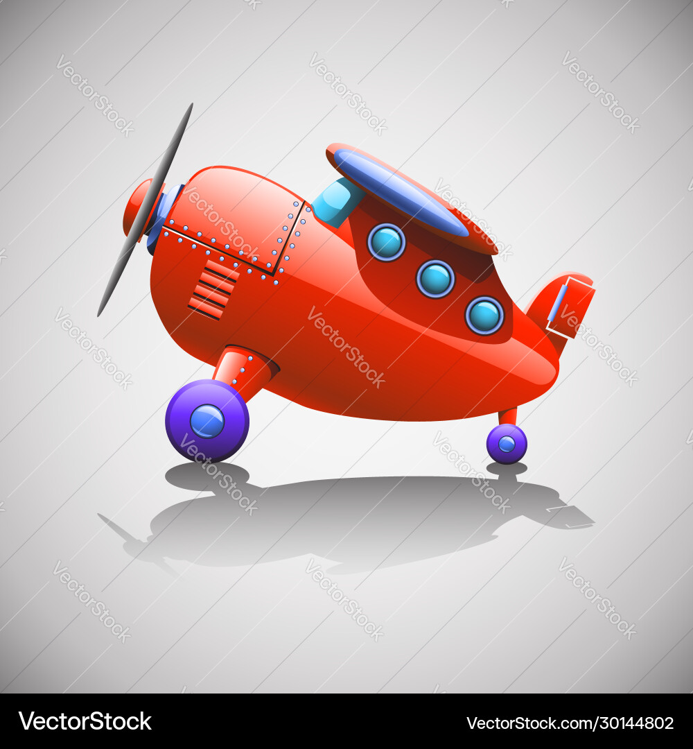 Red airbus Royalty Free Vector Image - VectorStock
