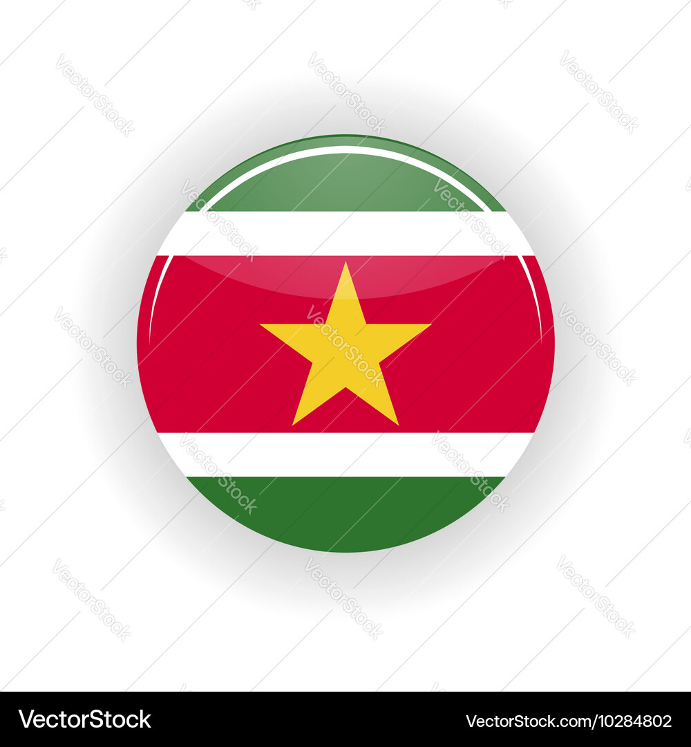 Surinam icon circle Royalty Free Vector Image - VectorStock