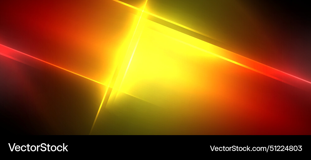 Amber and orange light like a sunset illuminate Vector Image