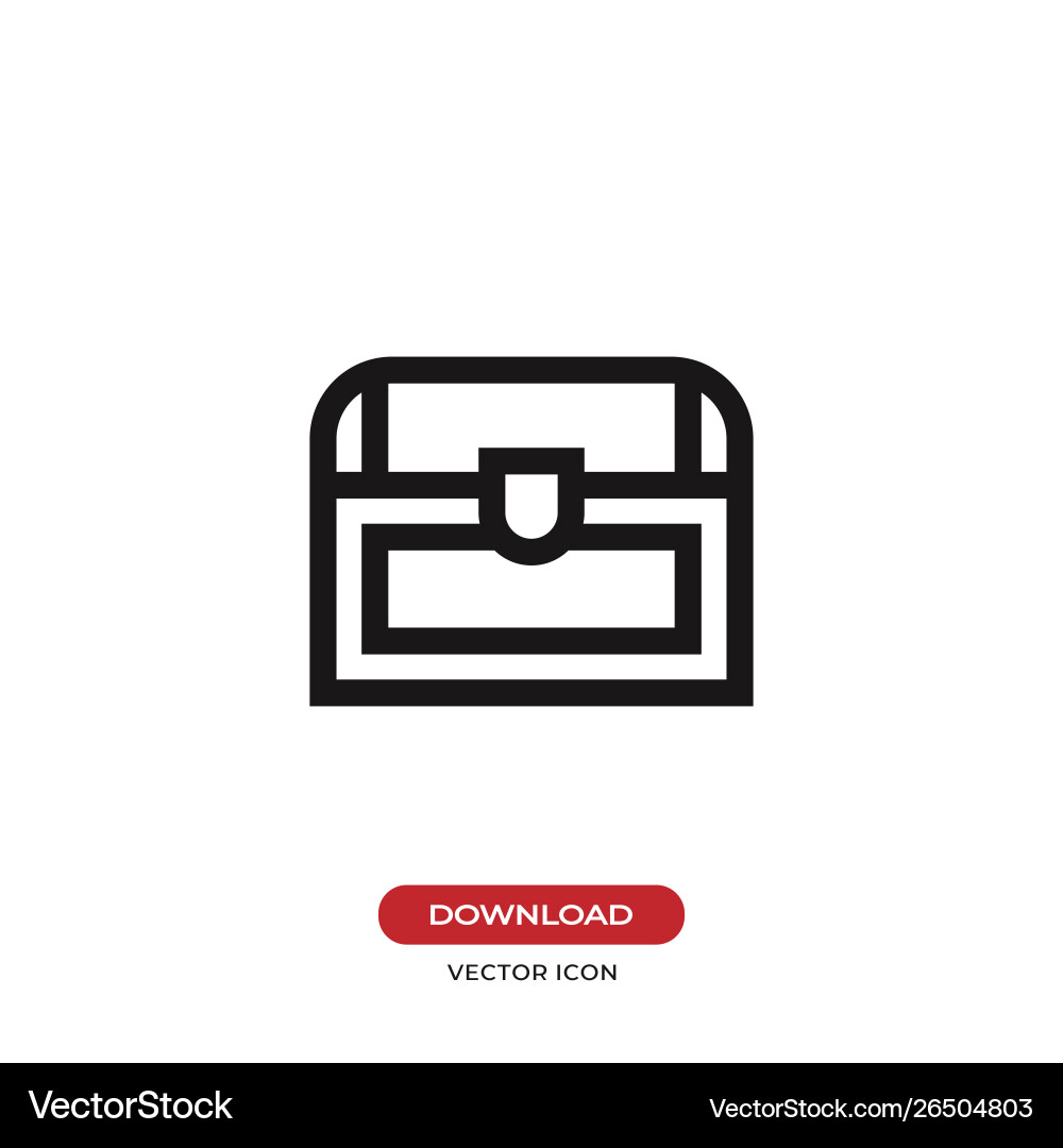 Chest icon Royalty Free Vector Image - VectorStock