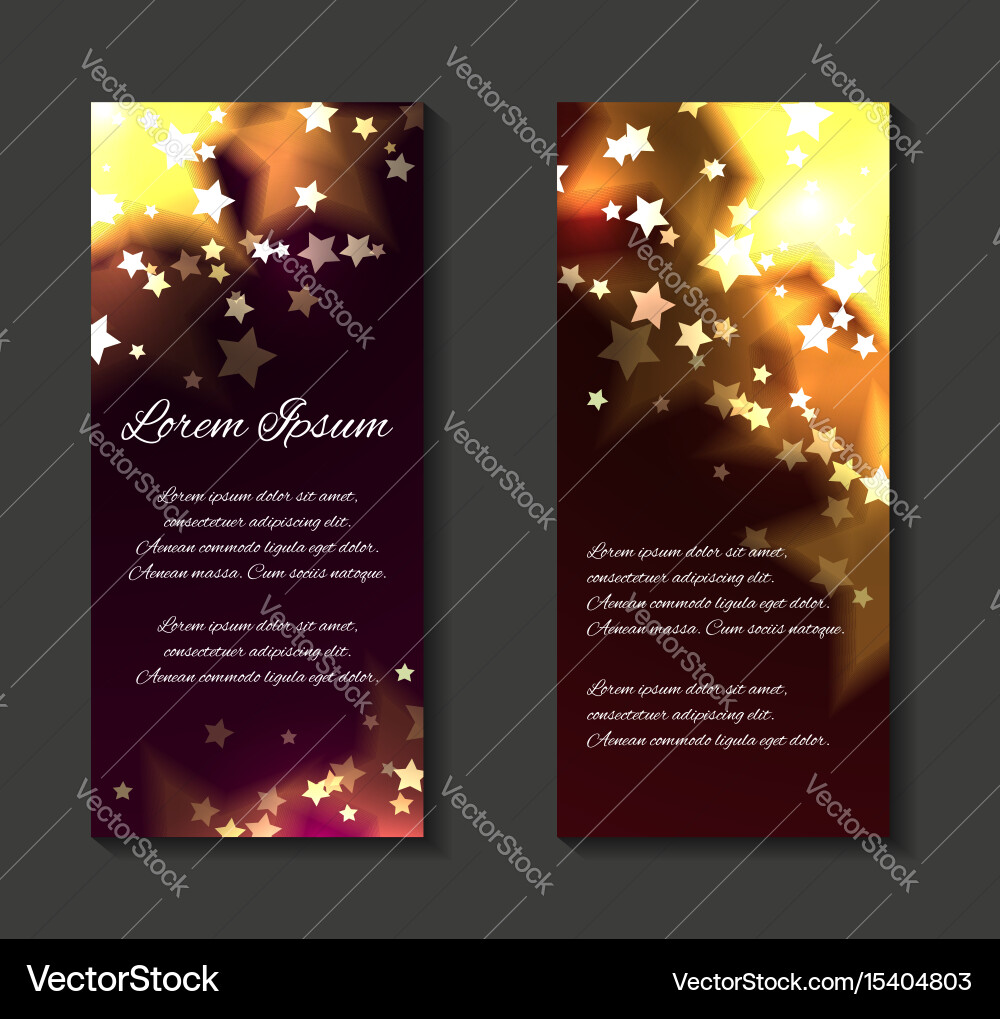 Festive leaflets flyers brochure template Vector Image