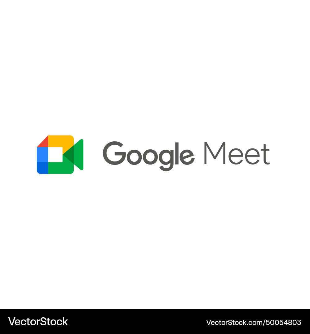 Google meet Royalty Free Vector Image - VectorStock