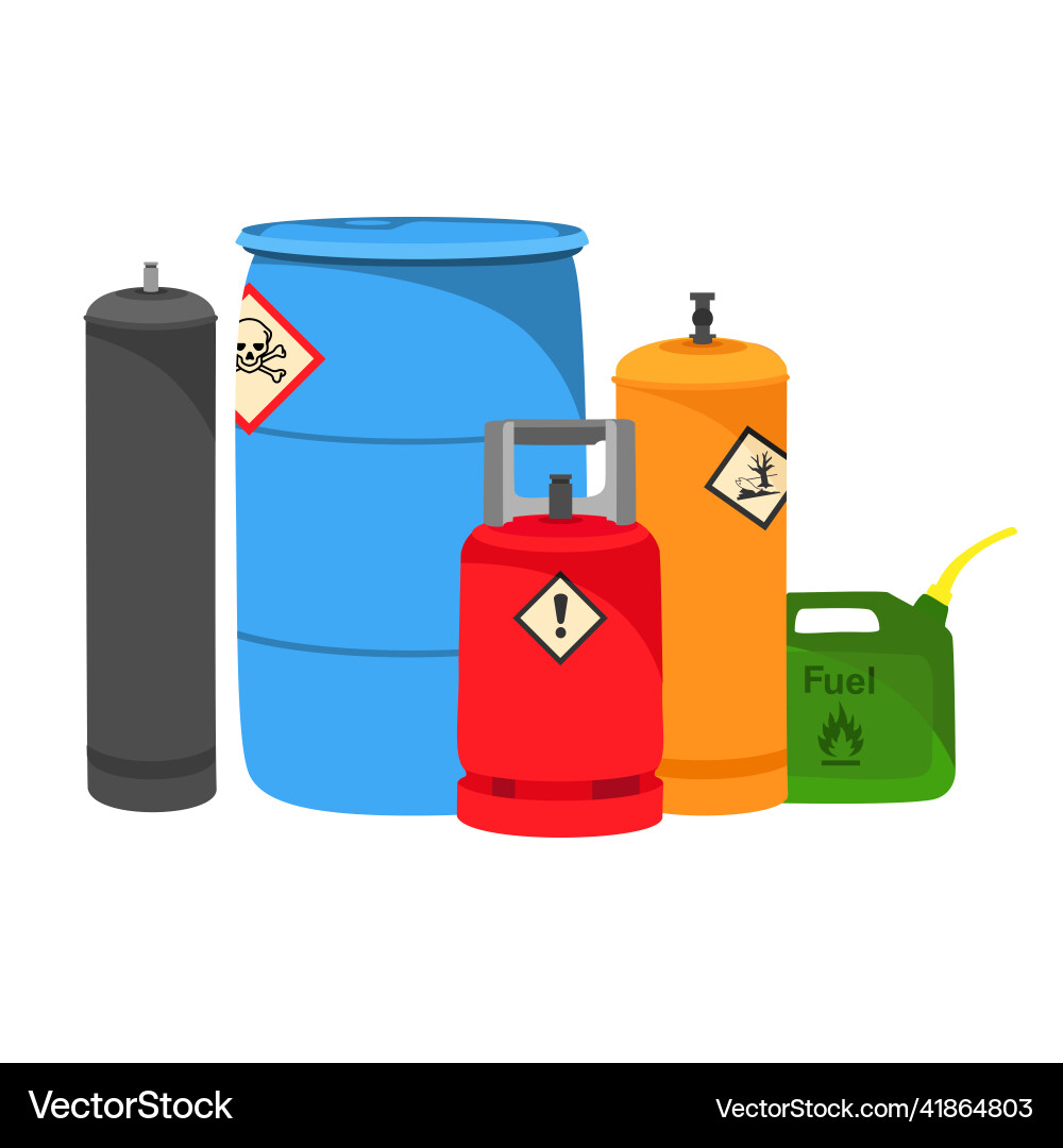 Hazard dangerous chemicals Royalty Free Vector Image