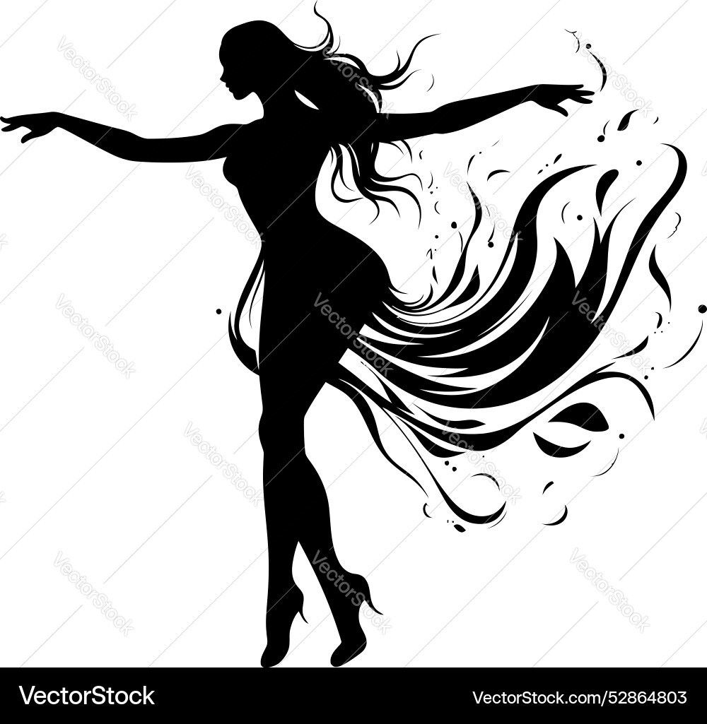 Luminescent leap dance soul icon sublime steps Vector Image