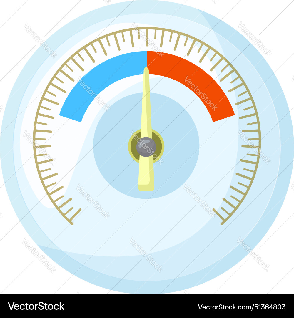 Simplified of a dial gauge Royalty Free Vector Image