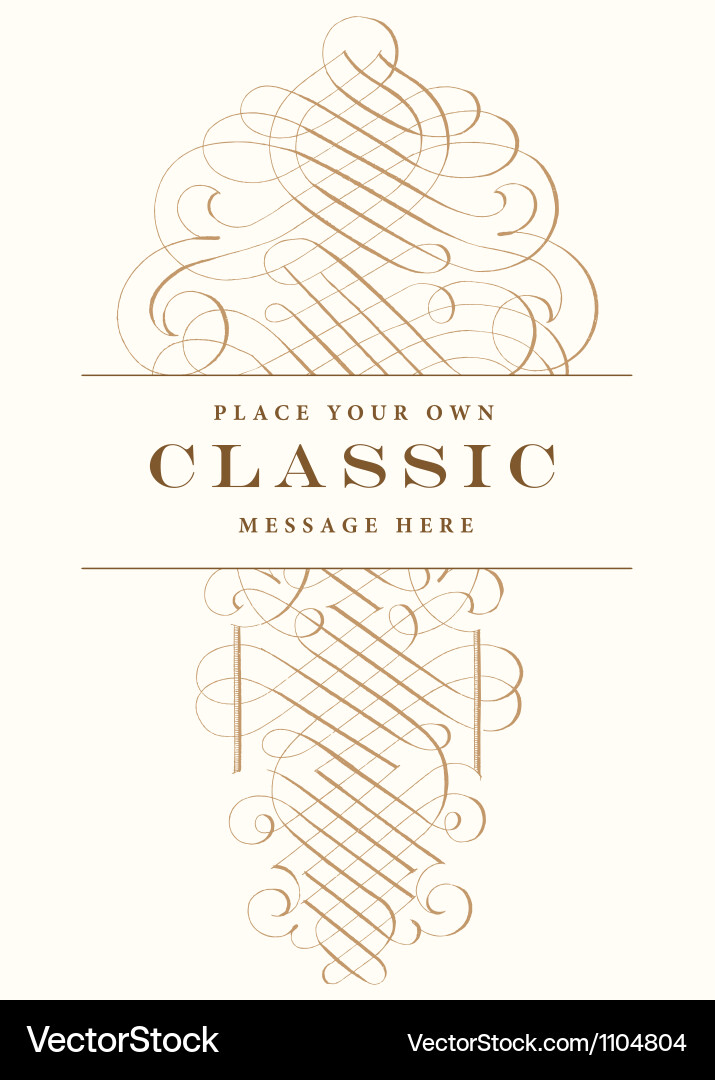 Elegant Victorian Swirls Royalty Free Vector Image