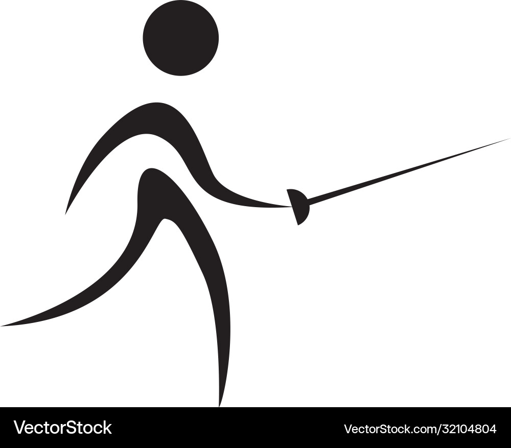 Man holding and using weapons stick figure Vector Image