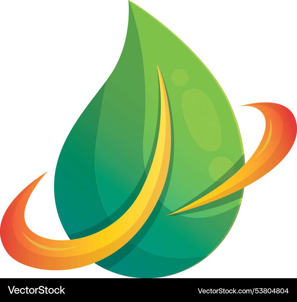 Oil Drop Logo - Modern & Energetic Royalty Free Vector