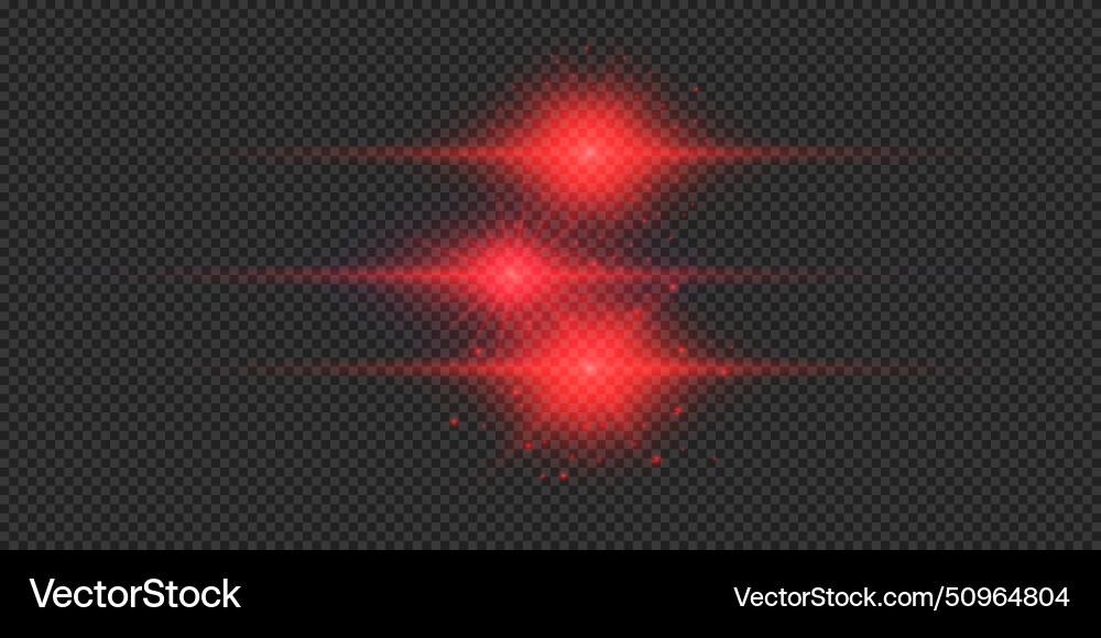 Red Lens Flare Set Royalty Free Vector Image - VectorStock