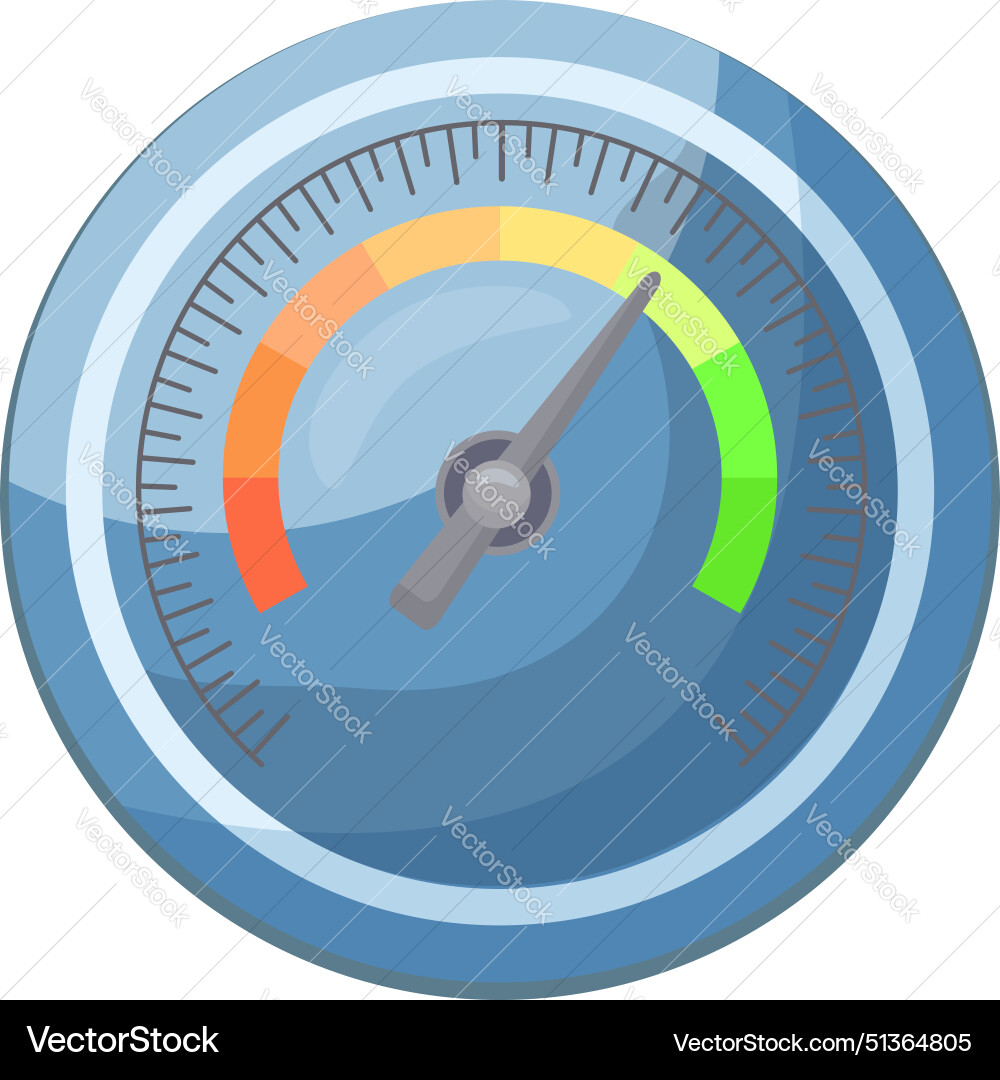 A modern speedometer gauge Royalty Free Vector Image