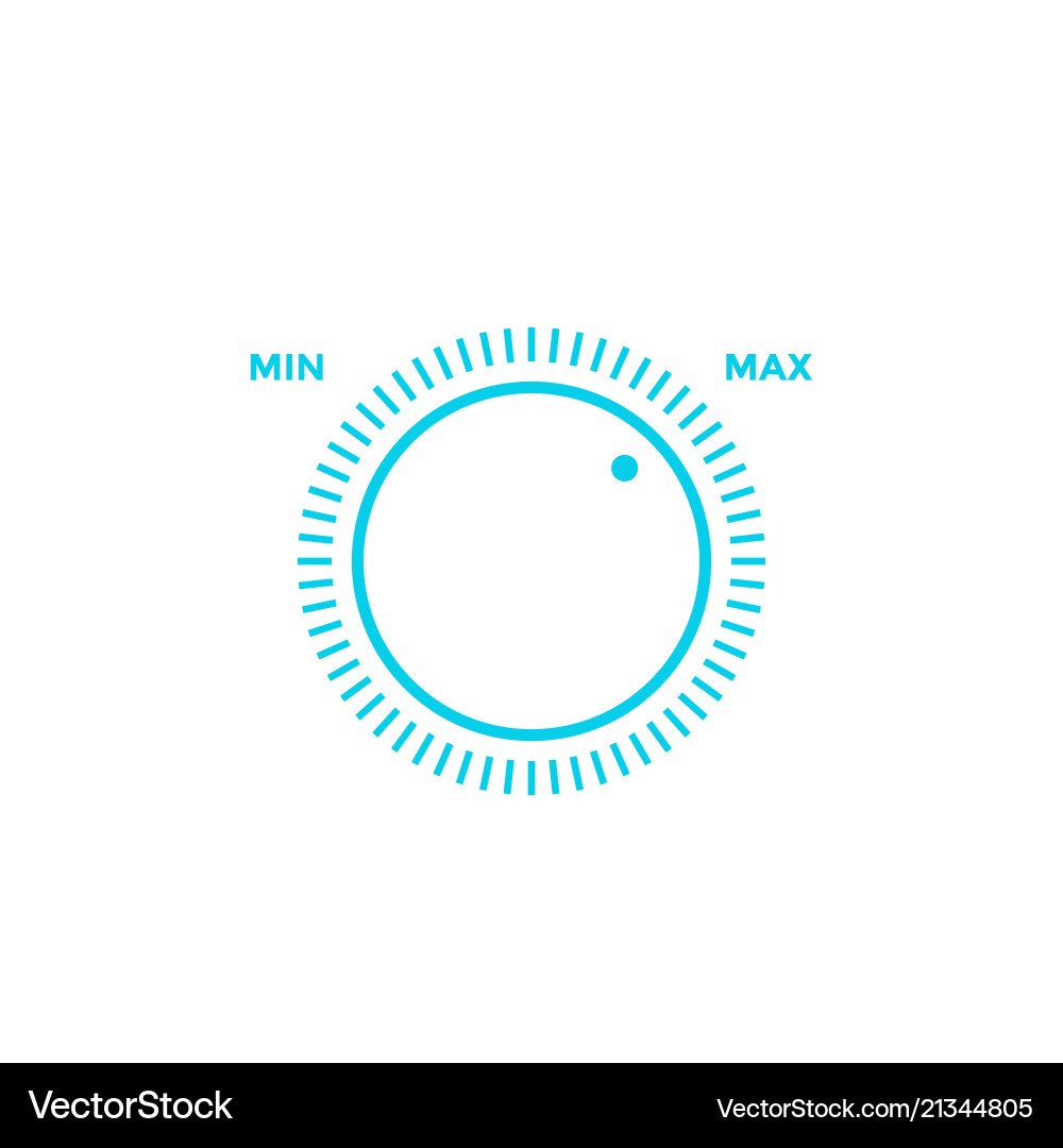 Control Knob Regulator Icon Royalty Free Vector Image