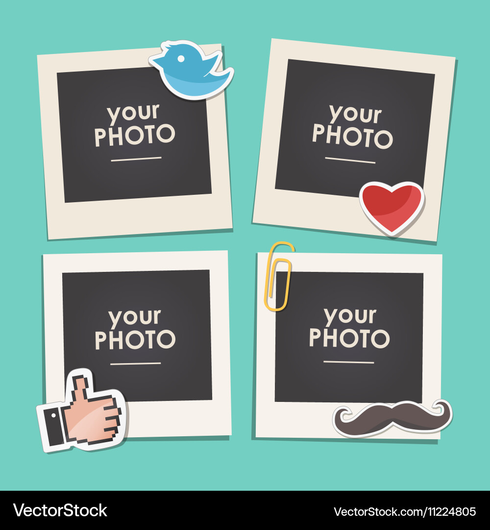 Template frame Royalty Free Vector Image - VectorStock