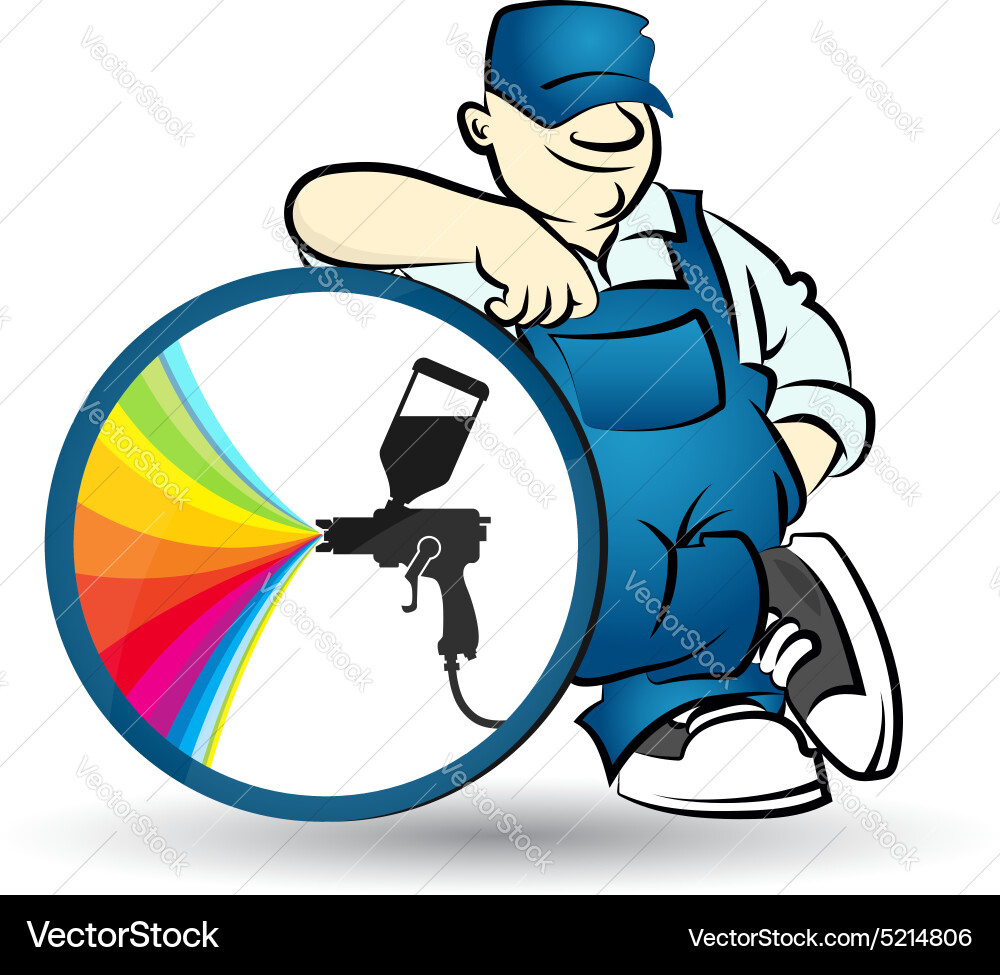 Master on painting Royalty Free Vector Image - VectorStock