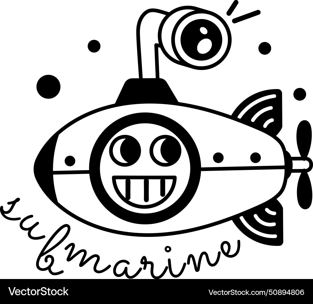 Submarine Royalty Free Vector Image - VectorStock