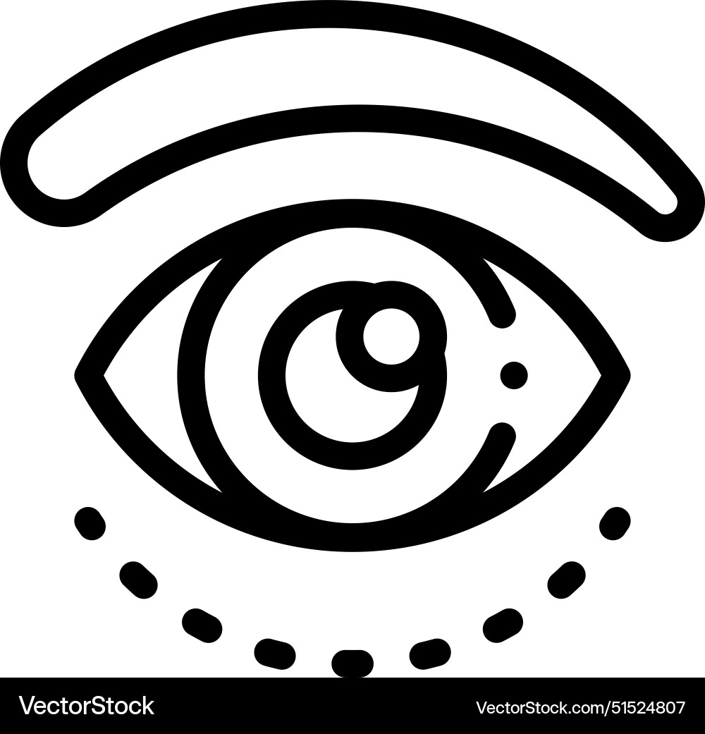Blepharoplasty icon thin linear style design Vector Image Blepharoplasty icon thin linear style design Vector Image
