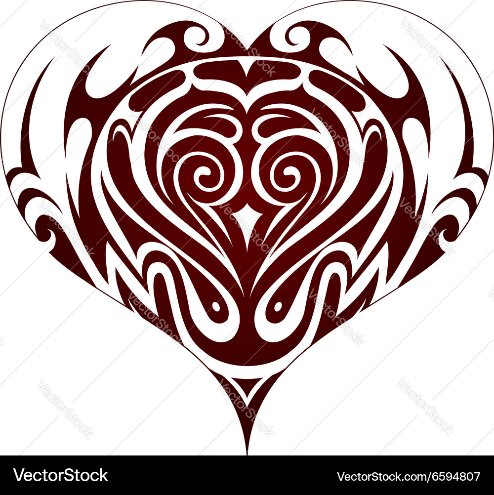 Tribal Love Outline Drawing 5,400+ Tribal Love Symbols Stock