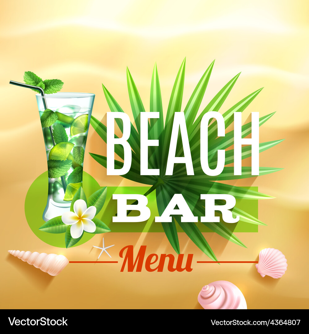 Tropical design poster Royalty Free Vector Image