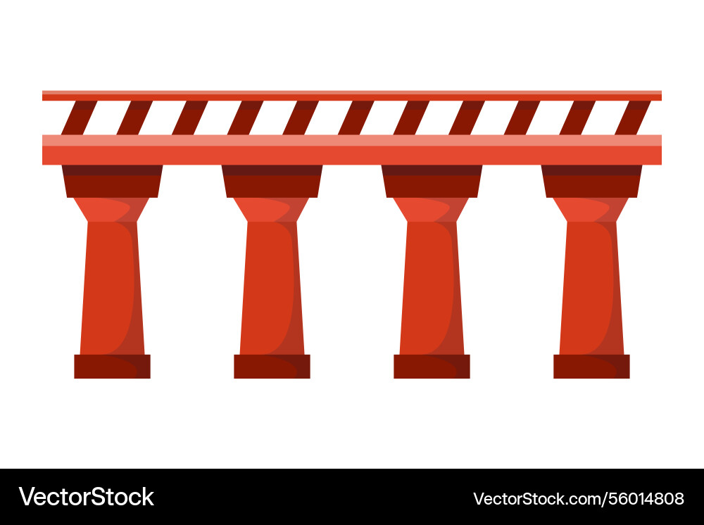 Distinctive architectural bridge design tailored Vector Image