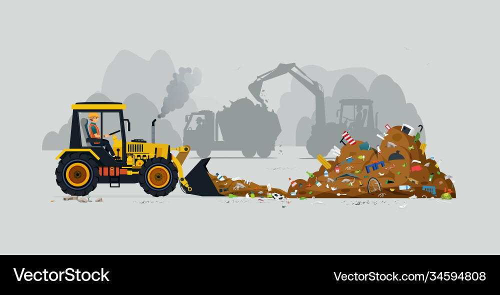 Garbage pile Royalty Free Vector Image - VectorStock