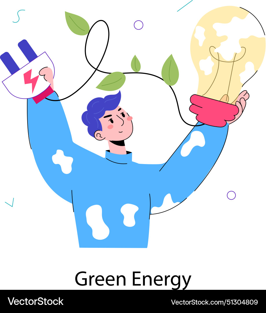 Green energy Royalty Free Vector Image - VectorStock