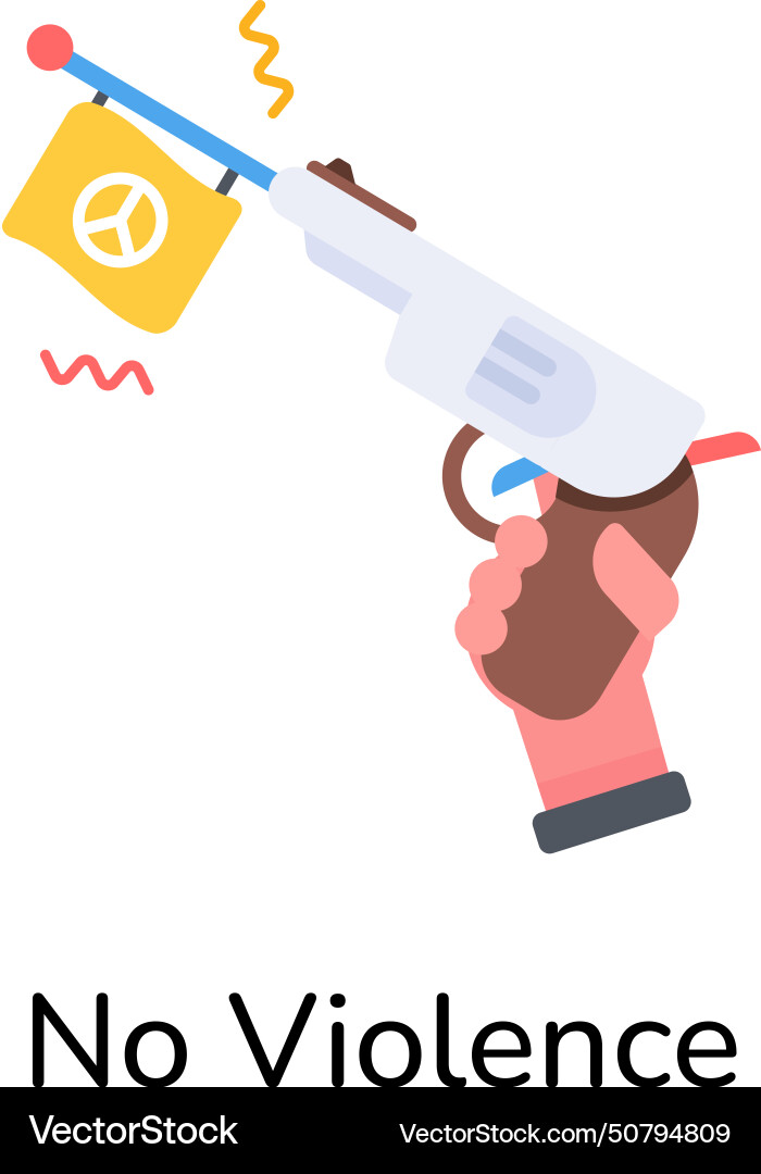 No violence Royalty Free Vector Image - VectorStock