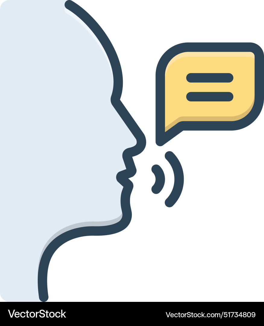 Speak Royalty Free Vector Image - VectorStock