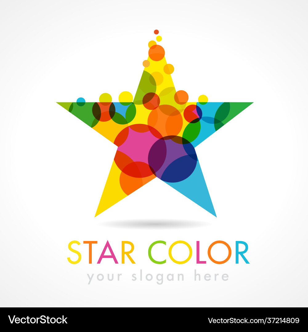 Star color logo Royalty Free Vector Image - VectorStock