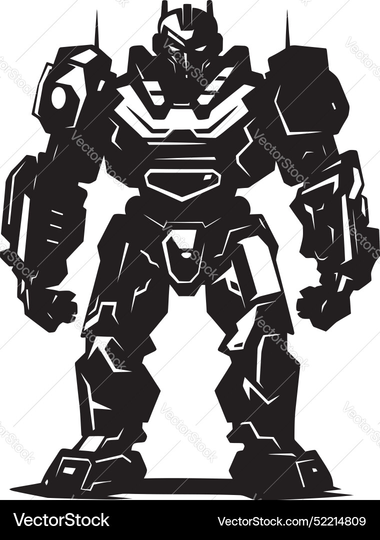 Tactical avenger black combat android symbolism Vector Image