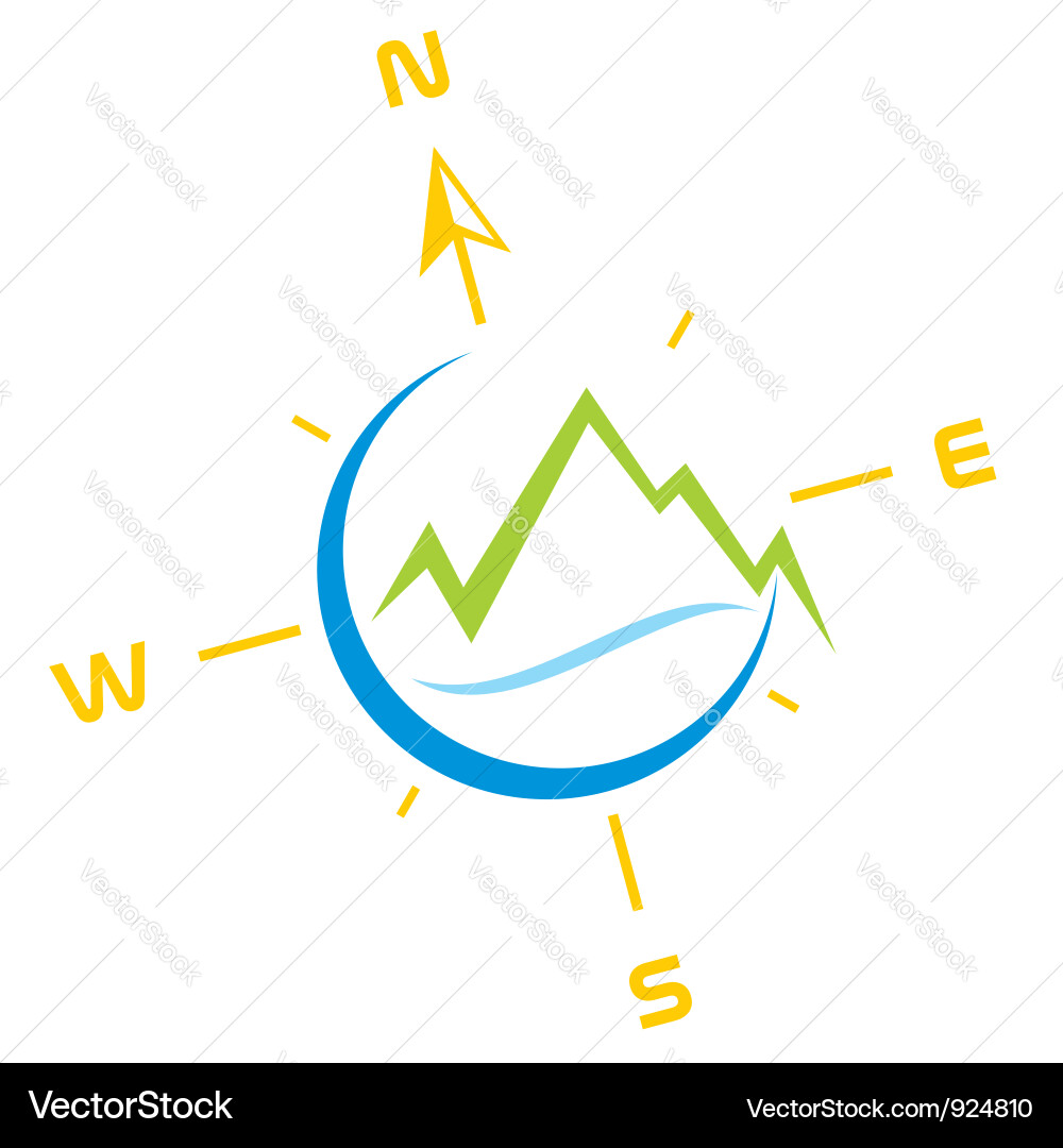 Compass Mountain and River Vector Images (over 580)