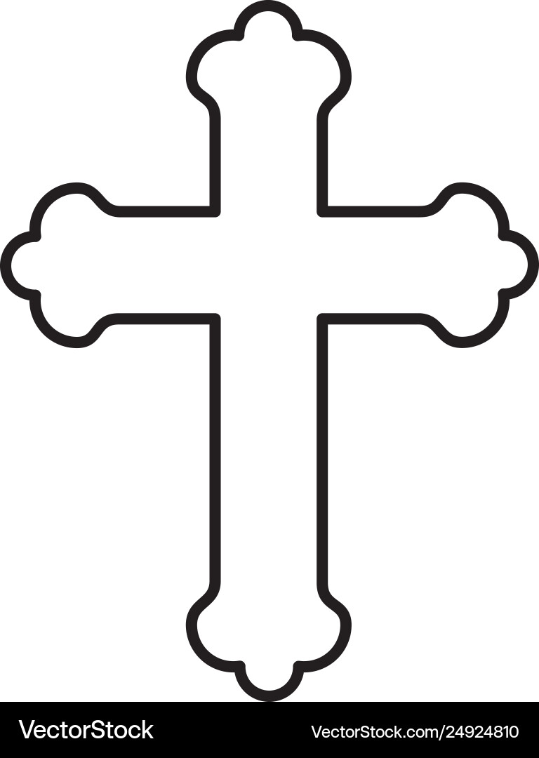 First communion wooden cross Royalty Free Vector Image