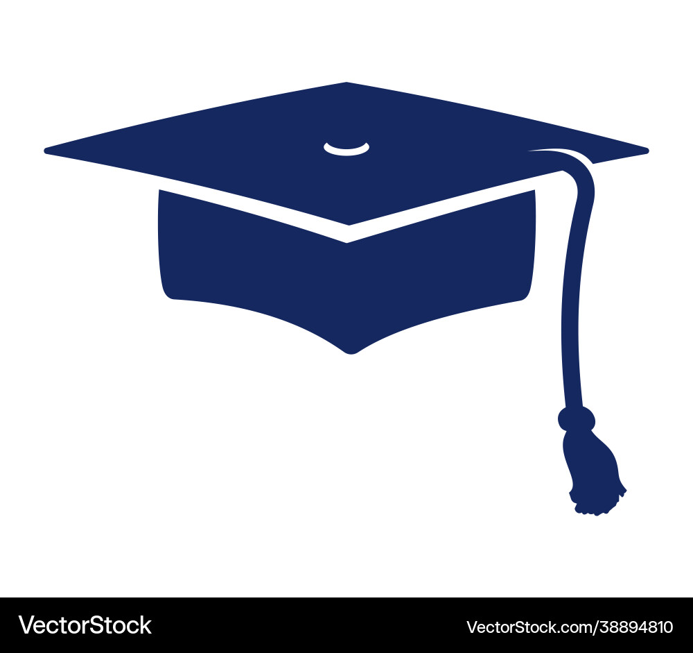 Graduation cap Royalty Free Vector Image - VectorStock