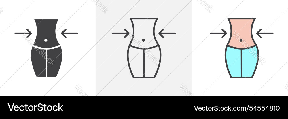 Weight loss icon Royalty Free Vector Image - VectorStock