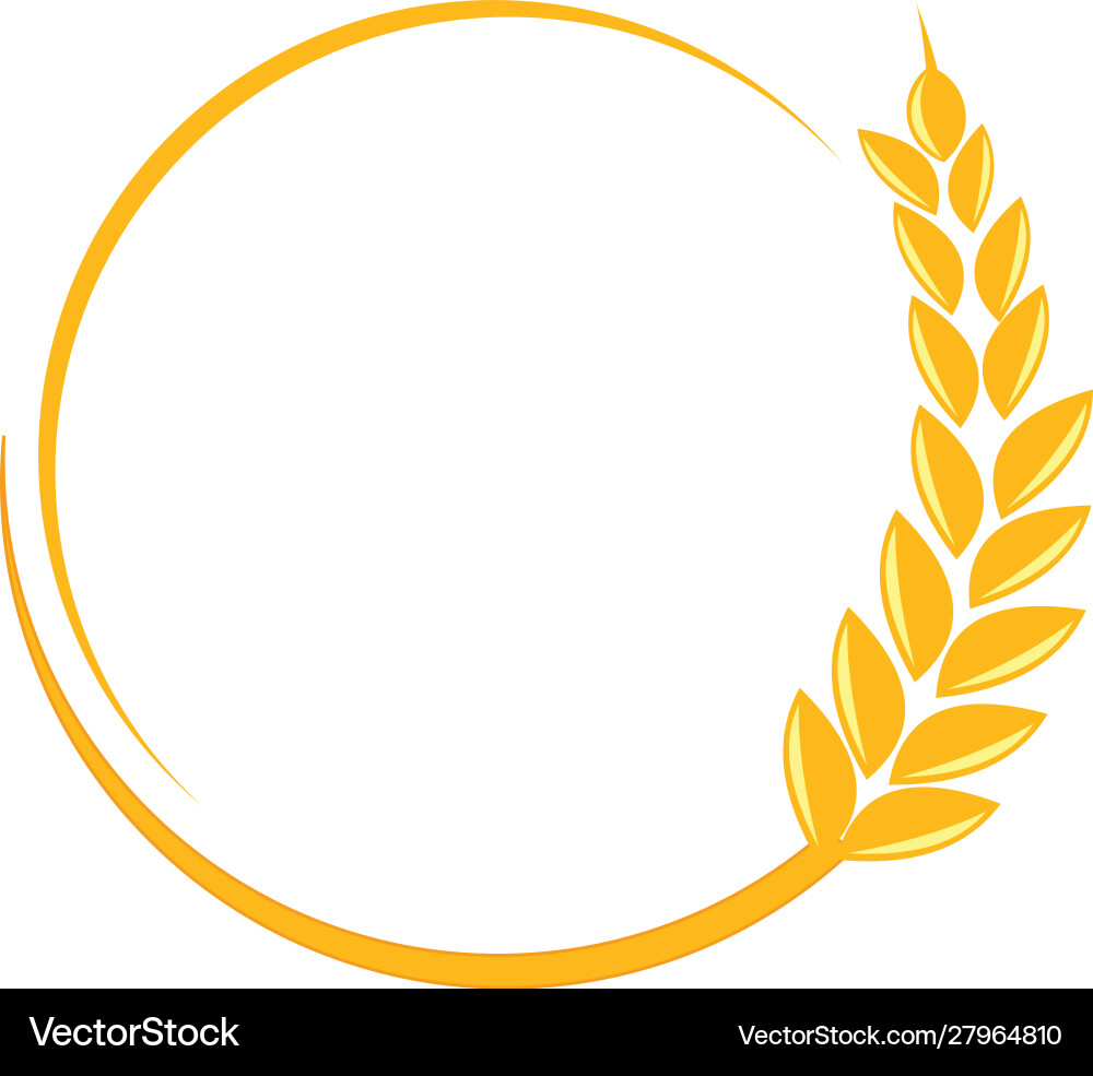 Wheat Crop Logo Template Royalty Free Vector Image