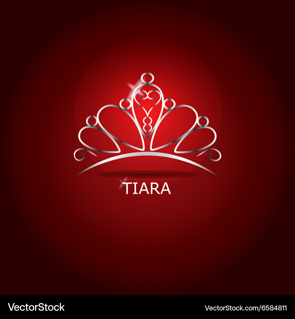 Decorative tiara Royalty Free Vector Image - VectorStock