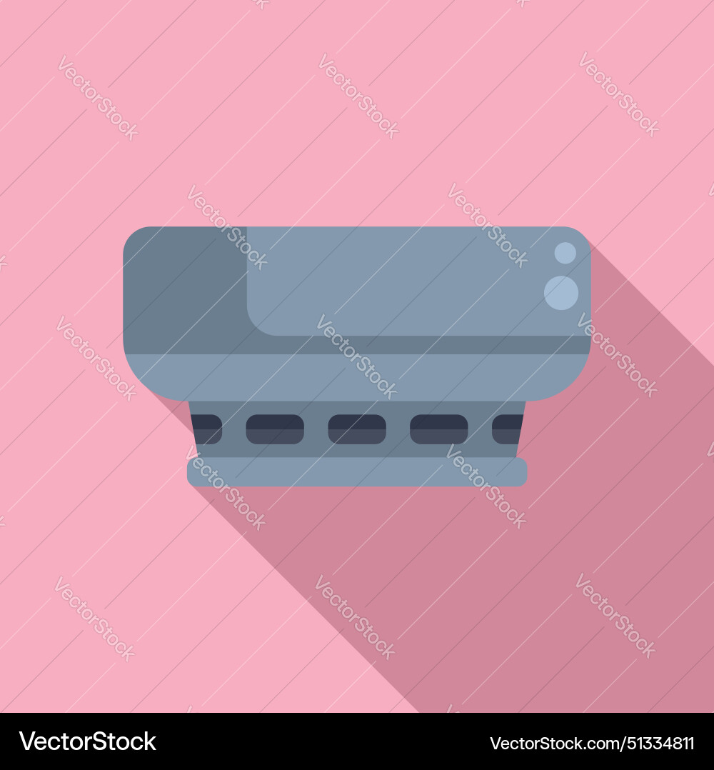 Flat design modern air conditioner unit icon Vector Image