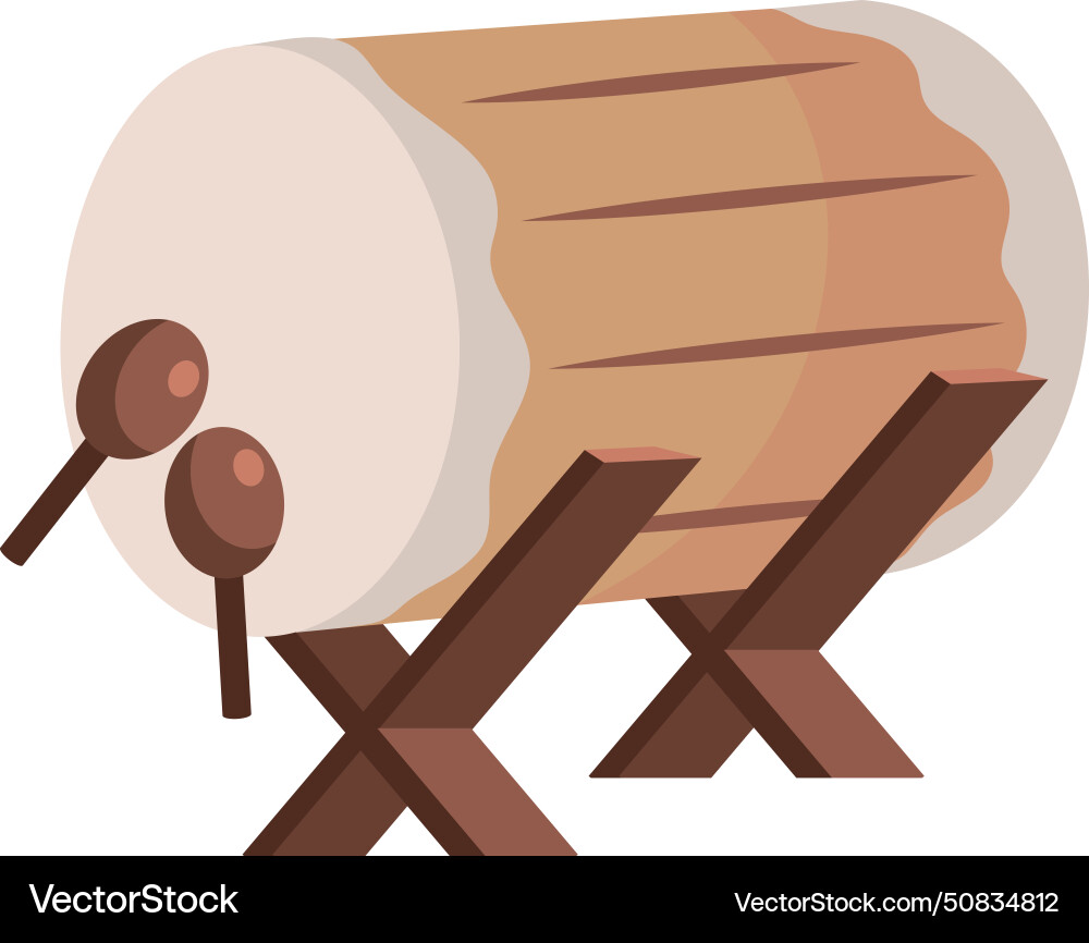 Drum musical instrument Royalty Free Vector Image