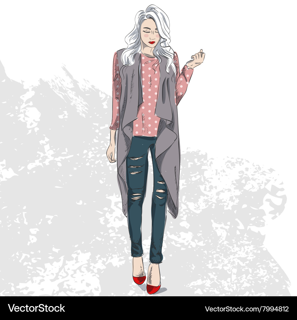Fashion look color Royalty Free Vector Image - VectorStock