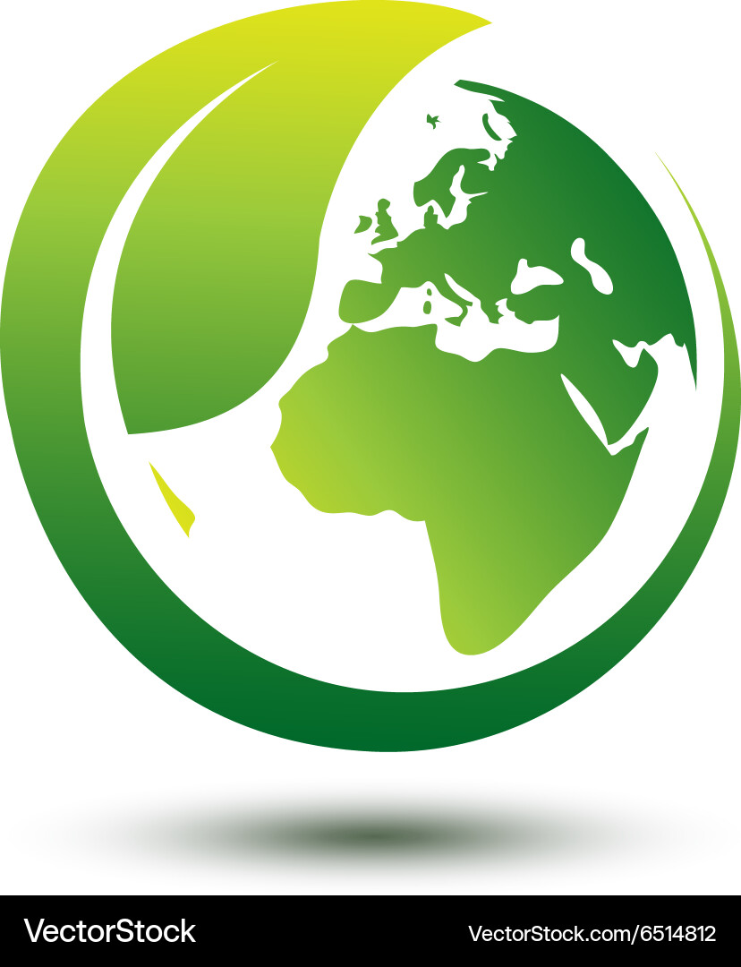 Green earth Royalty Free Vector Image - VectorStock