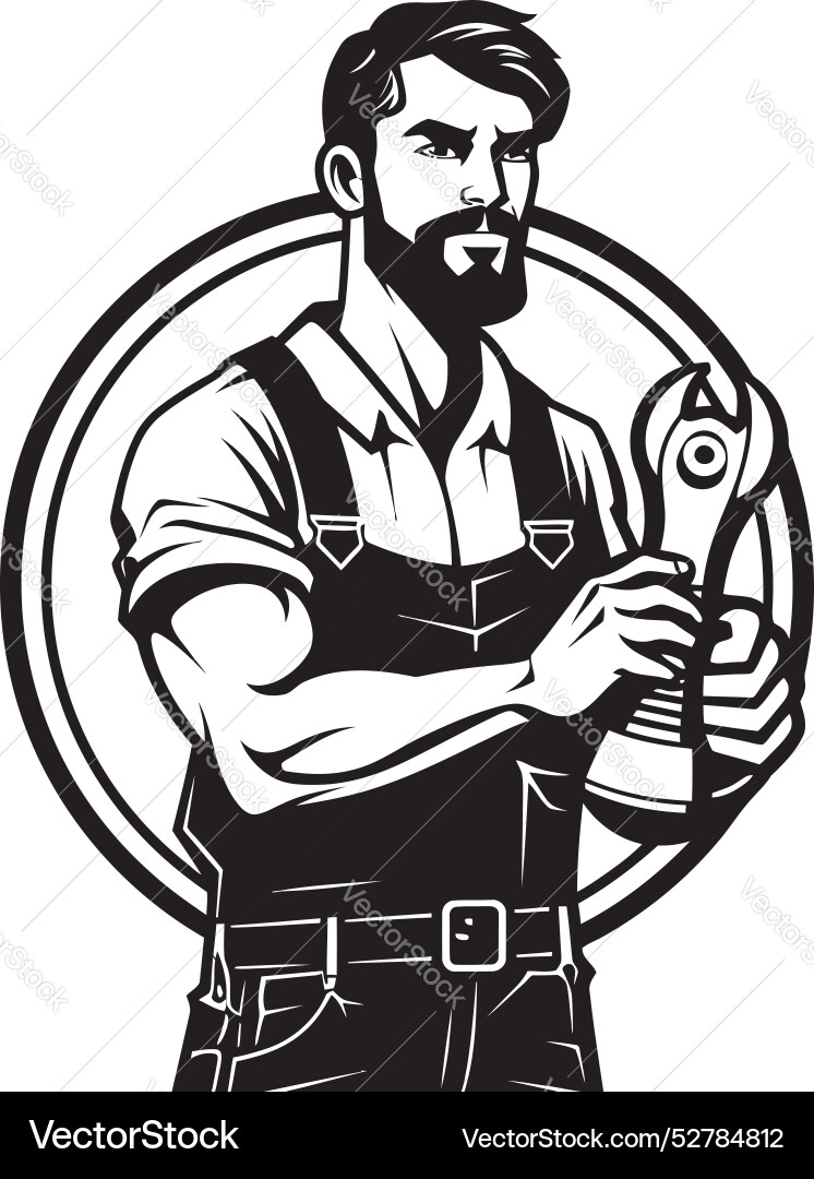 Industry icons iconic worker symbol design labor Vector Image