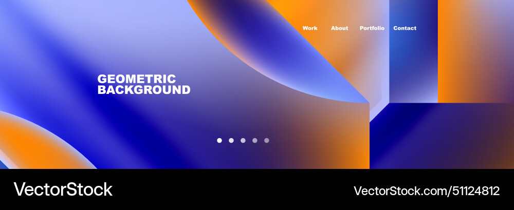 Skyinspired geometric background in electric blue Vector Image