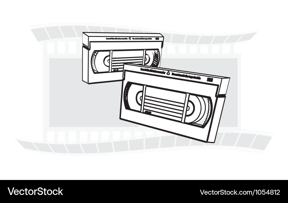 Vcr tapes Royalty Free Vector Image - VectorStock