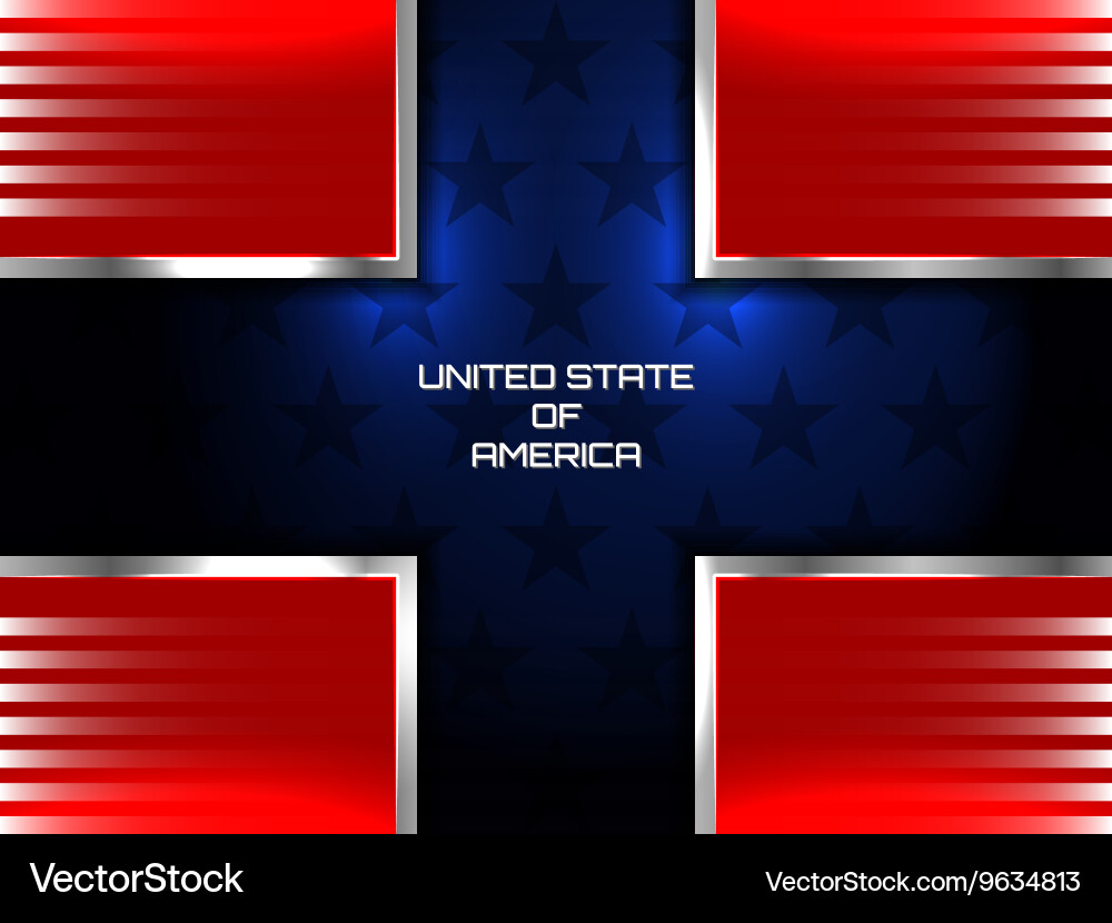 American Flag Cross Pattern Royalty Free Vector Image