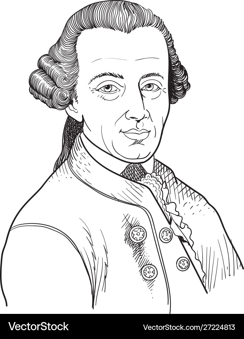 Immanuel kant Royalty Free Vector Image - VectorStock Immanuel kant Royalty Free Vector Image - VectorStock